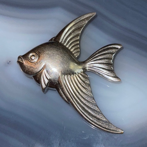 Jewelry | Vintage Forstner Sterling Silver Angel Fish Brooch Pin 64 ...